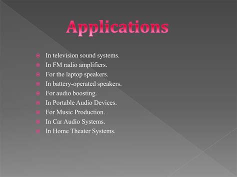 Audio Amplifier With Bass Boost PRESENTATION Pptx Digital Audio