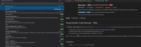 Starting Vscode In Wsl Terminal Cant Find Remote Wsl Extension · Issue 2043 · Microsoftvscode