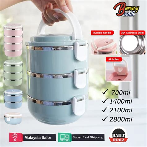 Pastel Stainless Steel Lunch Box Thermal Food Containers Insulated