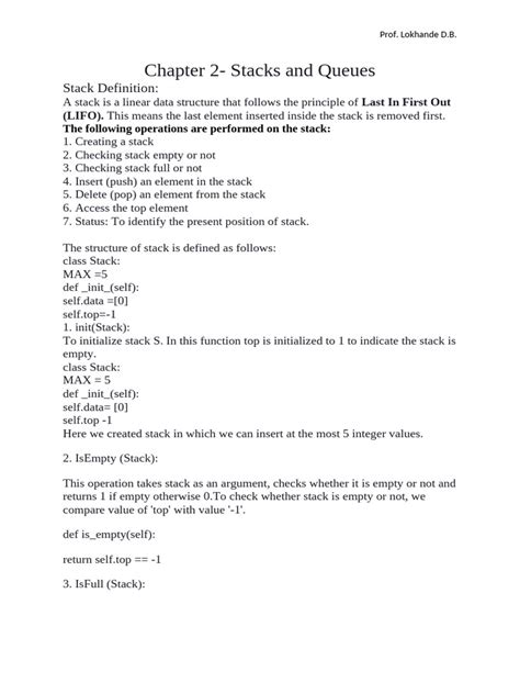 Ch 3 Stacks And Queses Pdf Queue Abstract Data Type Computer Data