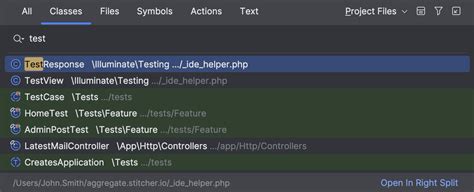 search everywhere phpstorm documentation