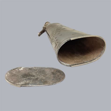 Scandinavian Silver Powder Flask Peter Mustonen Scandinavian Silver Powder Flask Peter Mustonen