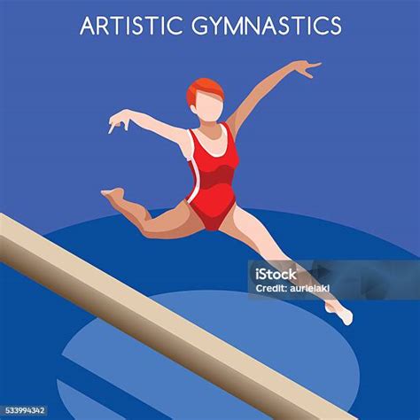 육상 아티스틱 체조경기용 평균대 선수 스포츠 선수권대회 국제 대회 체조 선수에 대한 스톡 벡터 아트 및 기타 이미지 체조 선수 Championship 균형 Istock