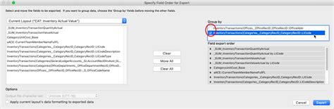 Manually Exporting Grouped Report Data Into Excel Aace 5