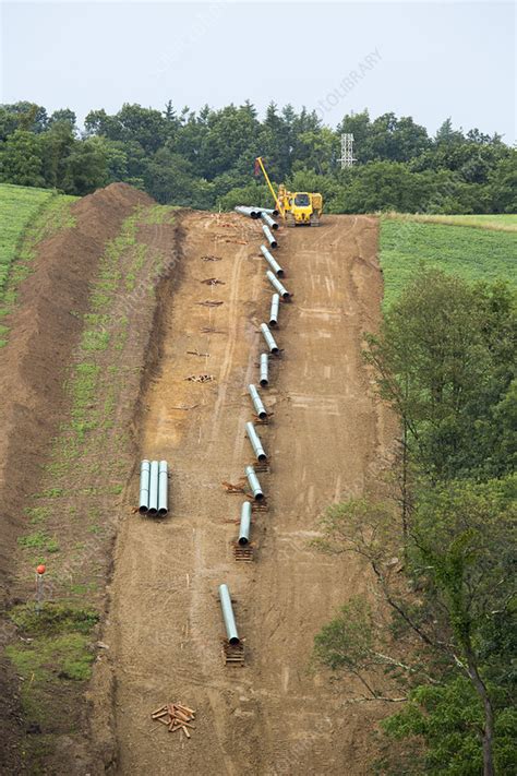 Natural Gas Pipeline Construction Stock Image C023 8454 Science