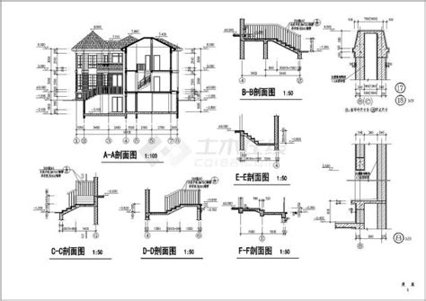 某两层独立豪华别墅建筑设计图别墅建筑土木在线
