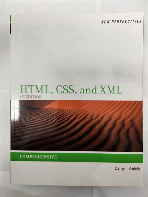 New Perspectives On Html Css And Xml Comprehensive Carey Patrick