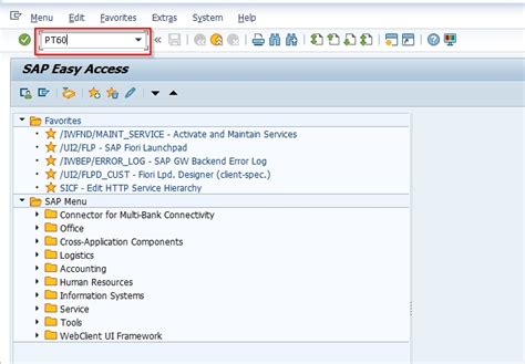 SAP PT Run Time Evaluation