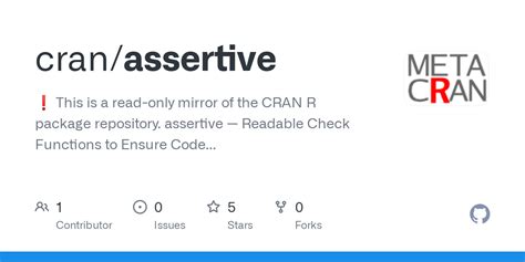Github Cranassertive Exclamation This Is A Read Only Mirror Of