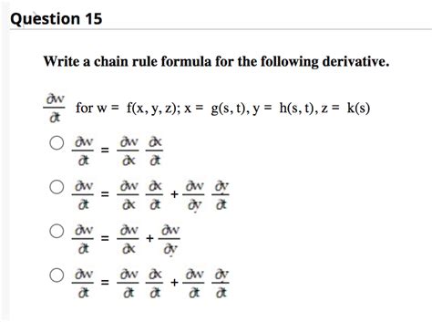 Derivative Chain Rule