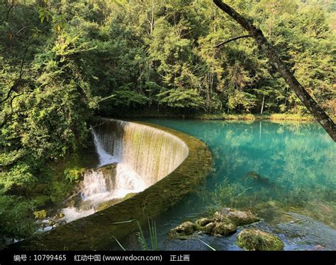 荔波小七孔卧龙潭及水坝 高清图片下载 红动中国