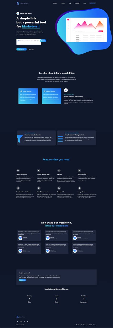 Saas Theme For Premium Url Shortener By Kbrmedia Codecanyon