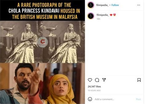 Rare Photograph Of Chola Princess Kundavai No Viral Claim Is False