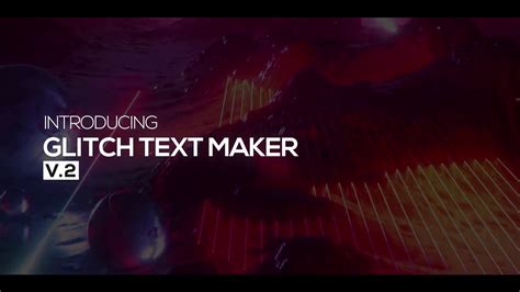 Ae Template Glitch Text Maker Sound Fx Effects Sbv 347490025