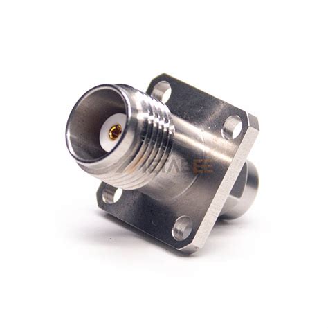 Tnc Female To Sma Male Panel Mount Adapter With Hole Flange Metabeeai