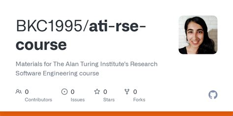 GitHub BKC Ati Rse Course Materials For The Alan Turing Institute S Research Software