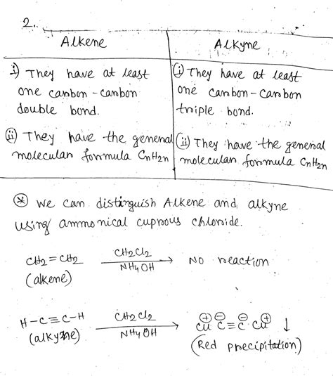 Solved B Distinguish Between 1 Alkane And Alkene 2 Alkene And Course Hero
