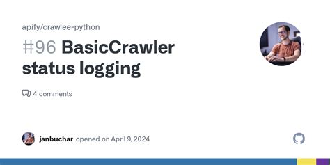 Basiccrawler Status Logging · Issue 96 · Apifycrawlee Python · Github