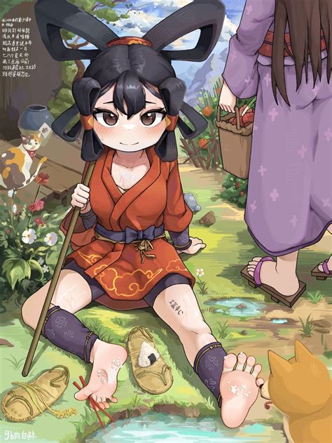 Sakuna Hime And Yui Tensui No Sakuna Hime Drawn By Gbm White Whale Danbooru