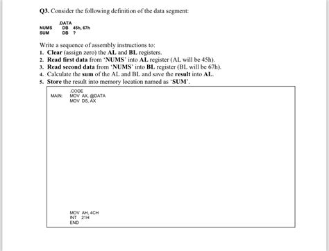 Solved Q3 ﻿consider The Following Definition Of The Data