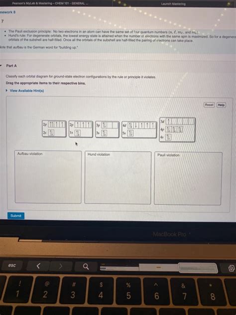 Solved Pearson S MyLab Mastering CHEM 101 GENERAL Chegg Com