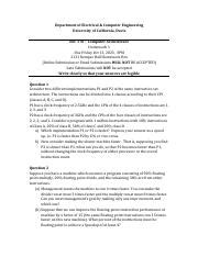 Analysis Of Computer Architecture Implementations Course Hero