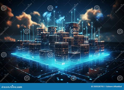 Cloud Computing Infrastructure Technology Data System Storage Service Concept Background