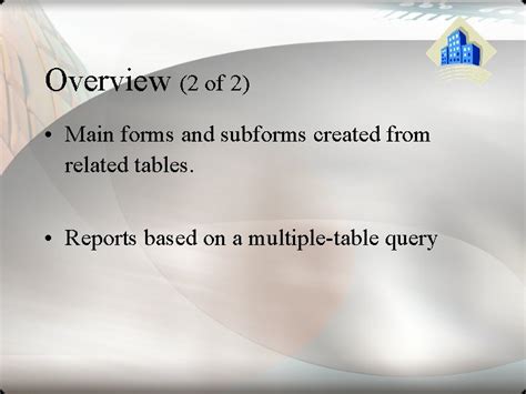 Exploring Microsoft Access Chapter 5 OnetoMany Relationships Subforms