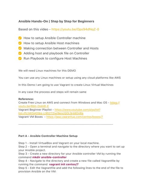 Ansible Hands On Step By Step For Beginners Pdf Networking Internet And Web
