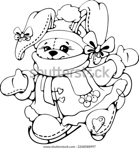 Bunny Girl Cartoon Character Skating On Stock Vector Royalty Free 2268588997 Shutterstock
