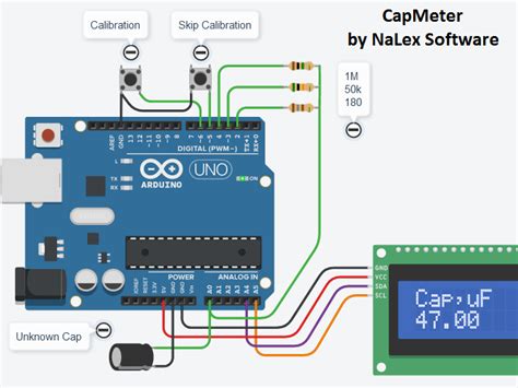 Capmeter Capacity Meter From 10pf To 10mf Arduino Project Hub