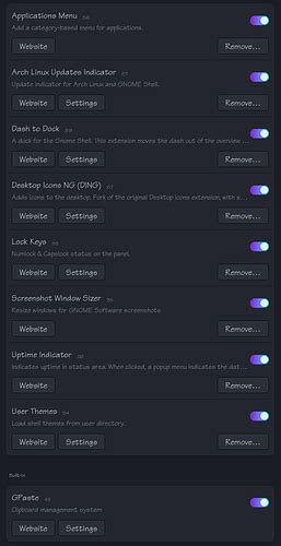 What Are Your Go To Gnome Extensions Gnome Endeavouros