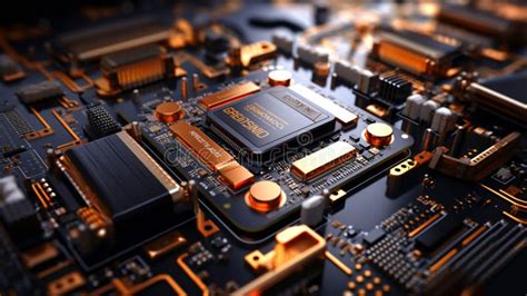 Computer Processor Isolated On White Stock Illustration Illustration