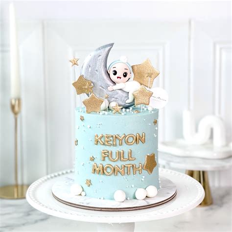 Amaris Crescent Moon Baby Cake Baby Shower Creme Maison Bakery Singapore