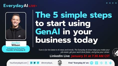 Jasmine Gruia Gray On Linkedin The 5 Simple Steps To Start Using Genai In Your Business Today