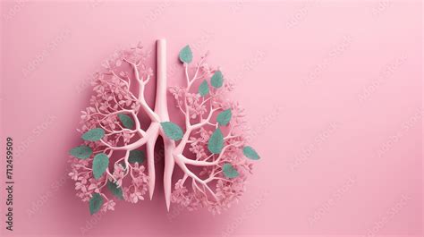Celebrate World Lung Day With The Symbolic Beauty Of Healthy Lungs Amidst Fresh Green Leaves And