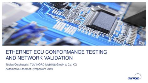 PDF Ethernet ECU Conformance Testing And Network Validation 2019 4 10 ECU