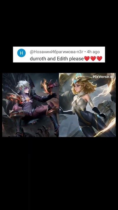 Dyrroth Edith Mlbb Mlbb Mobilelegends Shorts Youtube