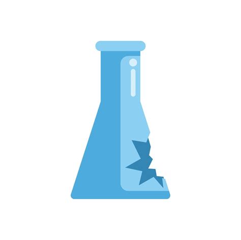 Blue Conical Flask Breaking During Experiment Gone Wrong 52628657 Vector Art At Vecteezy
