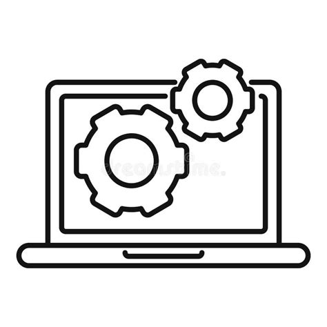 Laptop And Software Stock Vector Illustration Of Disk 11187251