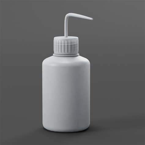 Wash Bottle Lab Equipment Models Blenderkit