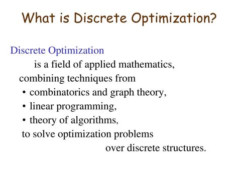 PPT Mathematical Modeling And Optimization Summary Of Big Ideas PowerPoint Presentation