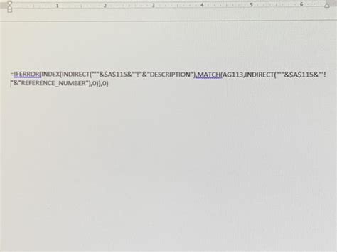 Help With An Indirectindexmatch Formula Rexcel