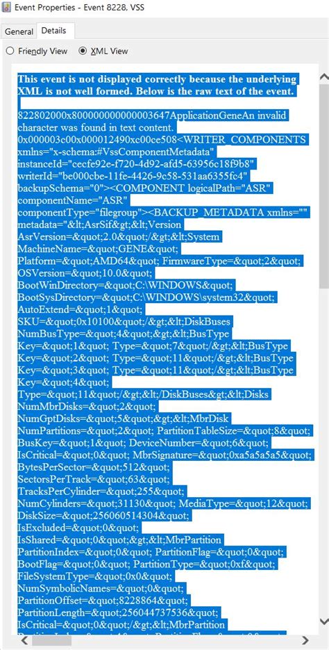 Trying To Fix Volume Shadow Copy Service Operation Failed