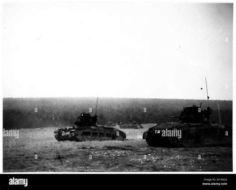 eastern command exercise some of the infantry tanks that supported