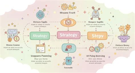 A Flowchart With Whimsical Cartoon Like Characters Illustrates Various