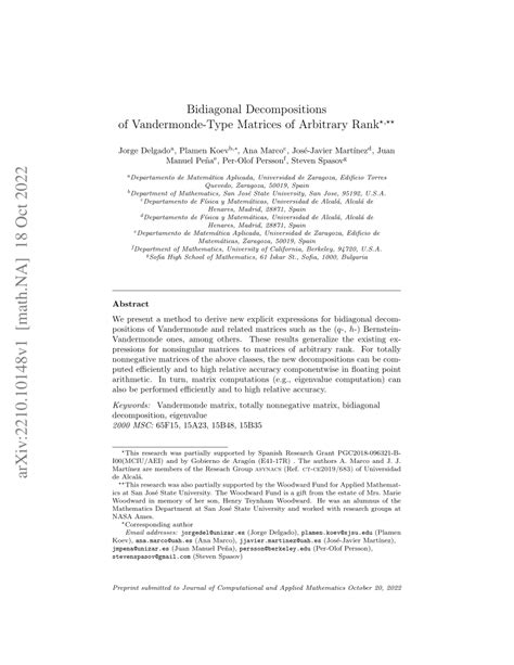 Pdf Bidiagonal Decompositions Of Vandermonde Type Matrices Of