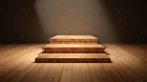 나무로 만든 무대 플랫폼의 3d 렌더링 자연 연단 나무 연단 나무 무대 배경 일러스트 및 사진 무료 다운로드 Pngtree