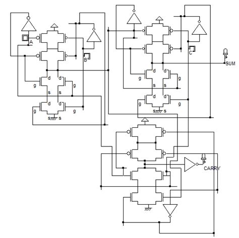 Cmos Circuit Diagram For Full Subtractor
