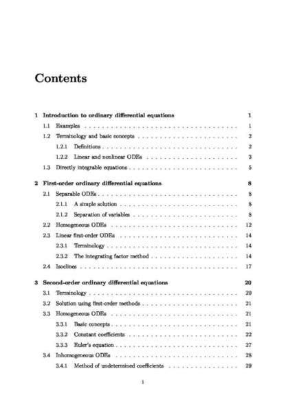 Multivariable Calculus And Differential Equations Mas1607 Lecture Notes